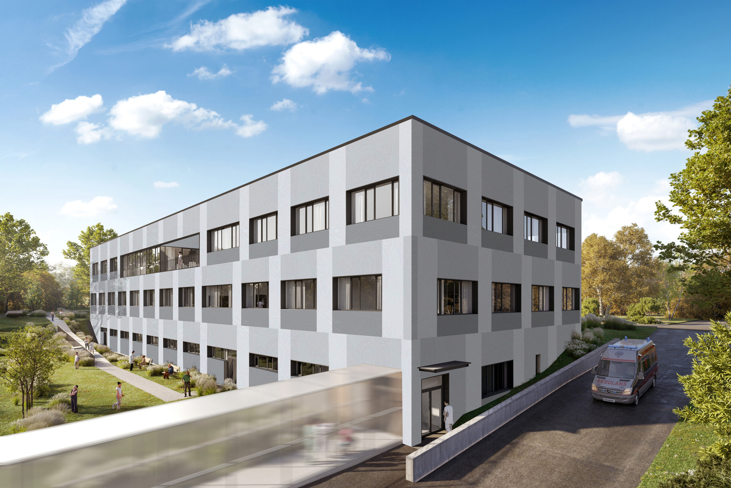 Krankenhaus Oberpullendorf, Logistikcenter Bauteil A - F+P ARCHITEKTEN